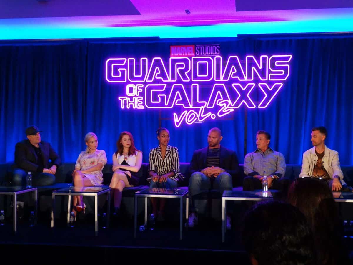 "Guardians of the Galaxy Vol. 2" press conference PART 2 - Marvel stars ...