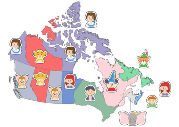 PHOTO: Each American state's favorite Disney animated classic broken ...