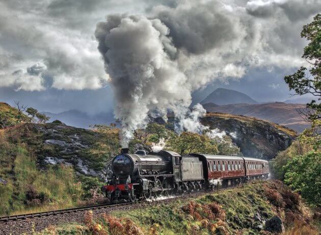 Potter fans can take a train ride across filming locations in Scotland