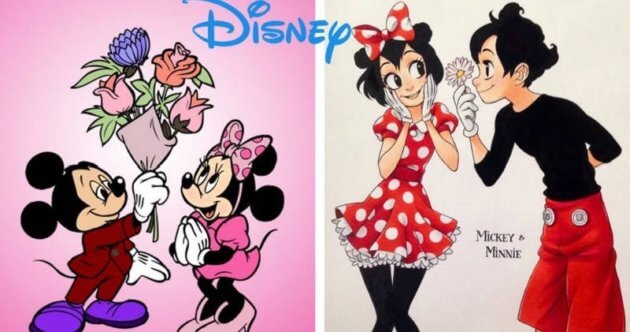 Artists imagined famous Disney characters as humans and the results are ...