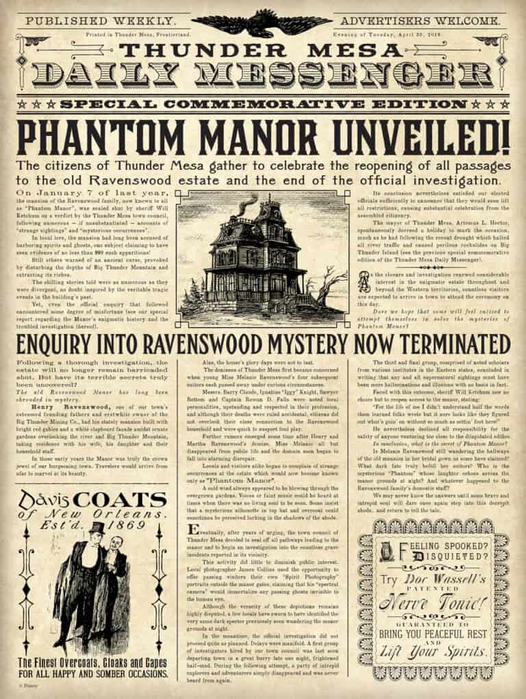 Everything You Ever Wanted To Know About Phantom Manor at Disneyland Paris