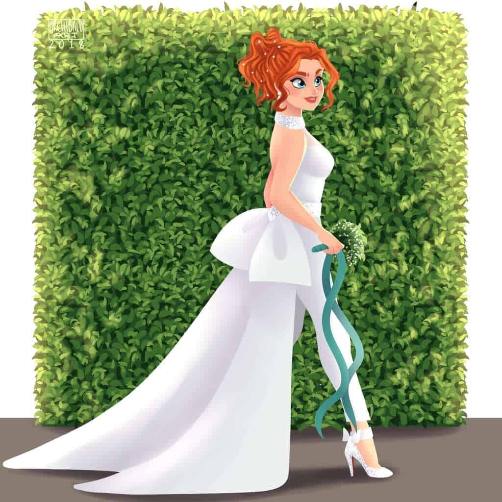 An artist reimagined Disney Princesses as brides and we're beyond enchanted