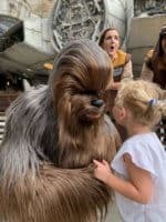 Adorable three-year-old meets Chewbacca at Star Wars: Galaxy's Edge
