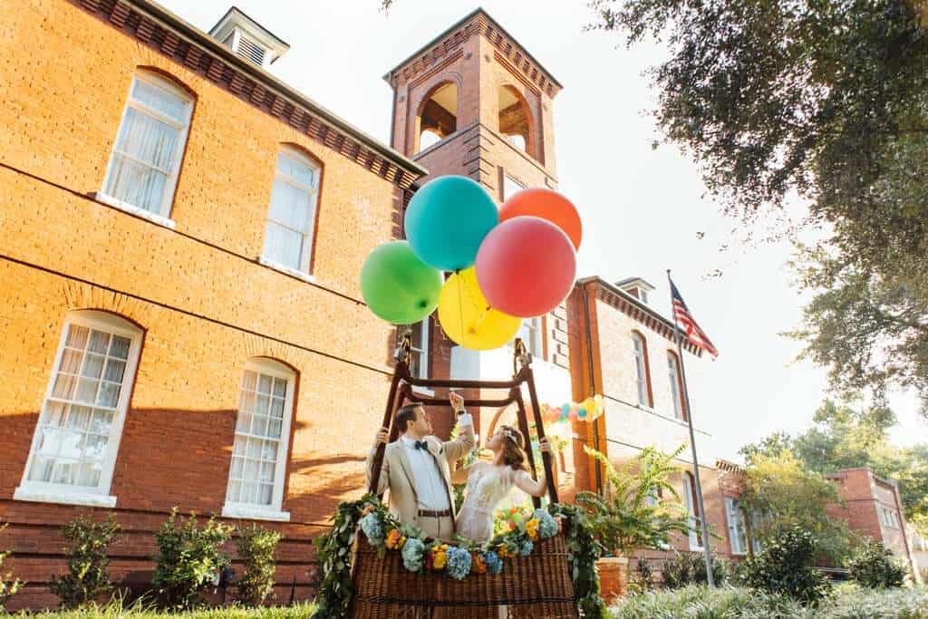 An elopement inspired by Pixar's "Up" is perfect for a Disney-loving couple