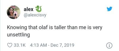 Olaf's Height Surprises "Frozen" Fans