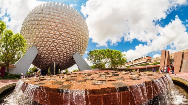 Early Stages Underway for Spaceship Earth's NEW Lighting Show!
