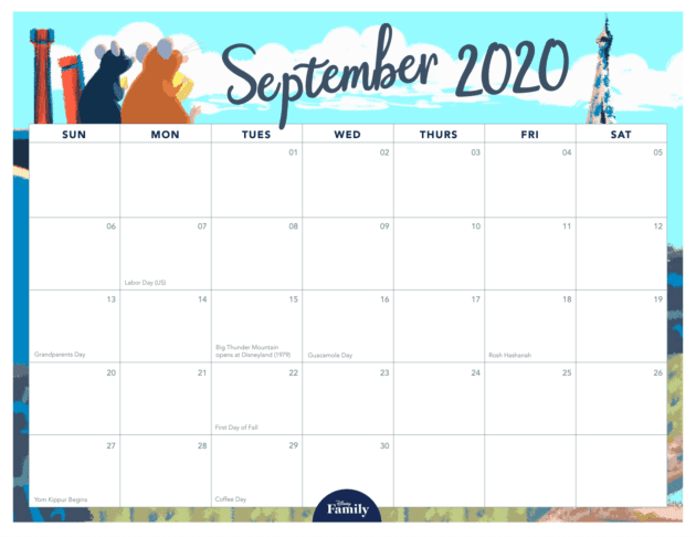 Start The New Year With This Printable 2020 Disney Calendar