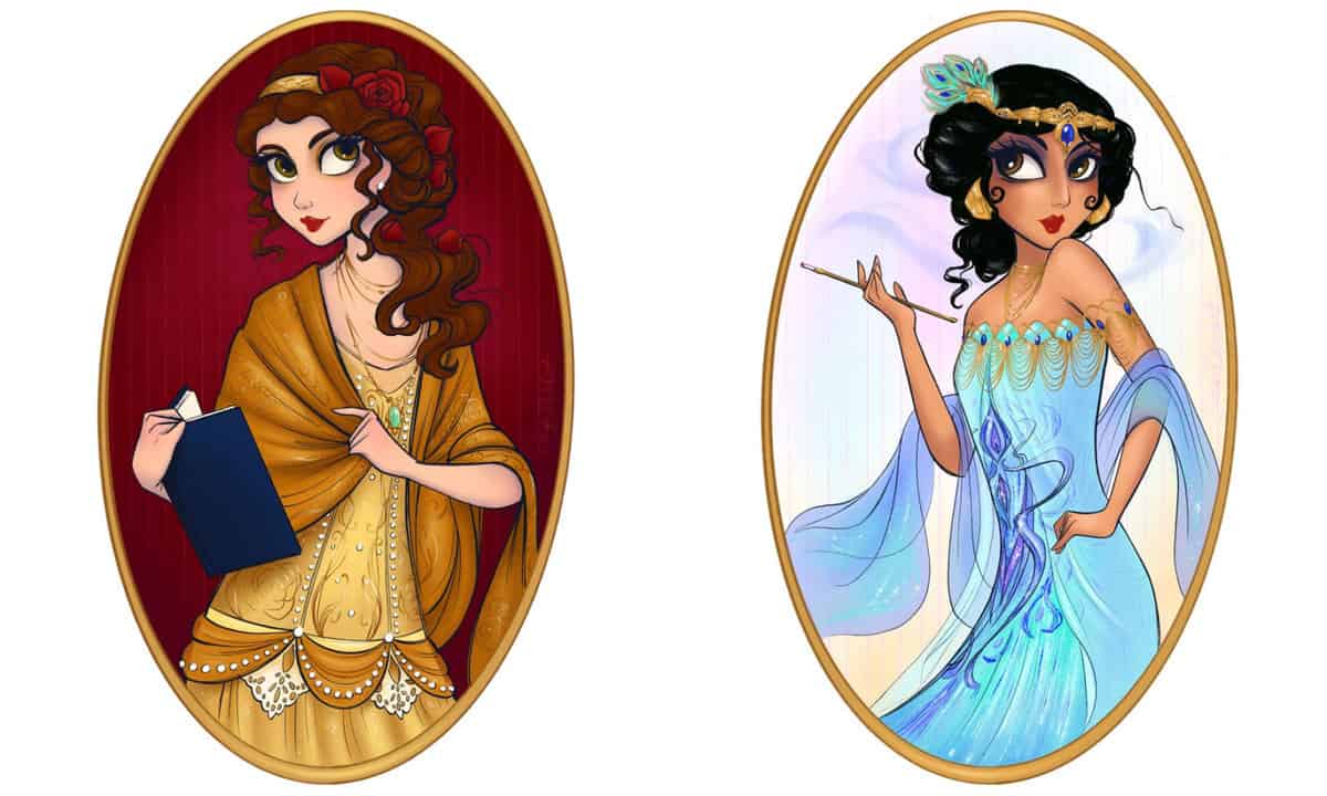 These Glitzy Drawings of 1920s Disney Princesses Are the Bee's Knees ...