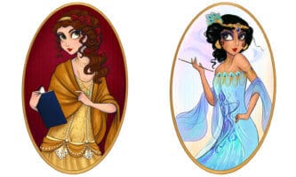 These Glitzy Drawings of 1920s Disney Princesses Are the Bee's Knees!