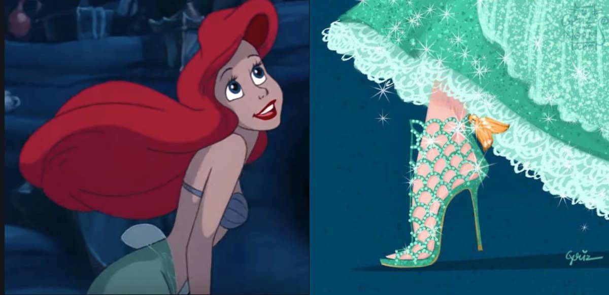 Disney Princesses + Designer Shoes = A Match Made in Animation Heaven ...