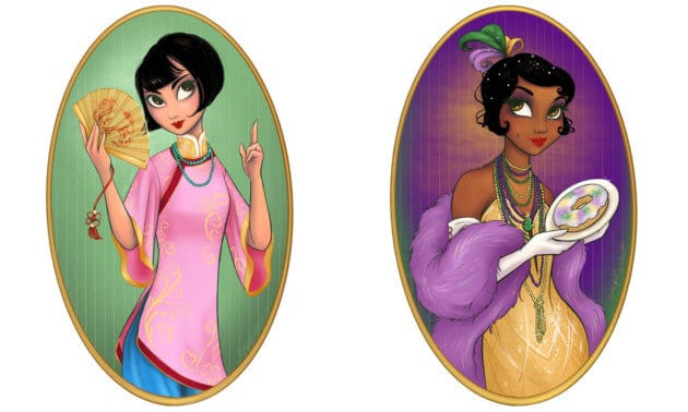 These Glitzy Drawings of 1920s Disney Princesses Are the Bee's Knees!