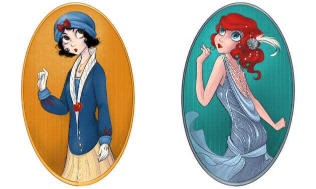 These Glitzy Drawings of 1920s Disney Princesses Are the Bee's Knees!