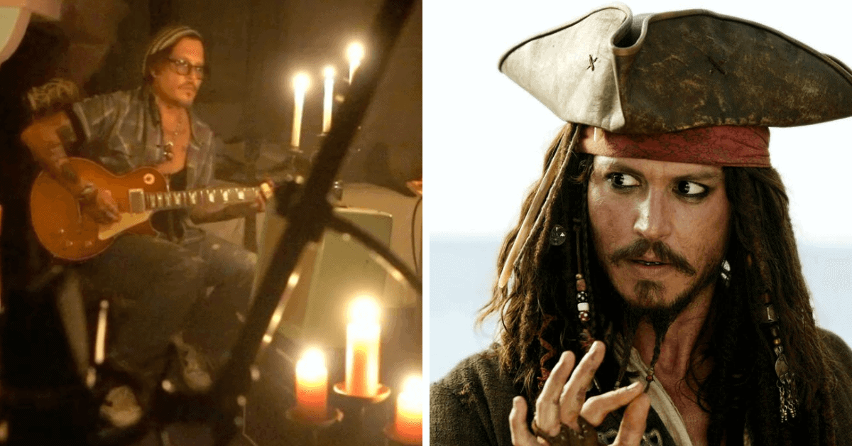 Johnny Depp Plays Guitar for Fans Who Supported Him During Legal Battle