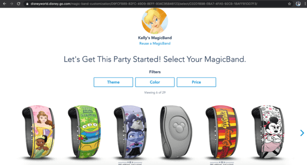 Guests Can Now Order MagicBands for Upcoming Trips