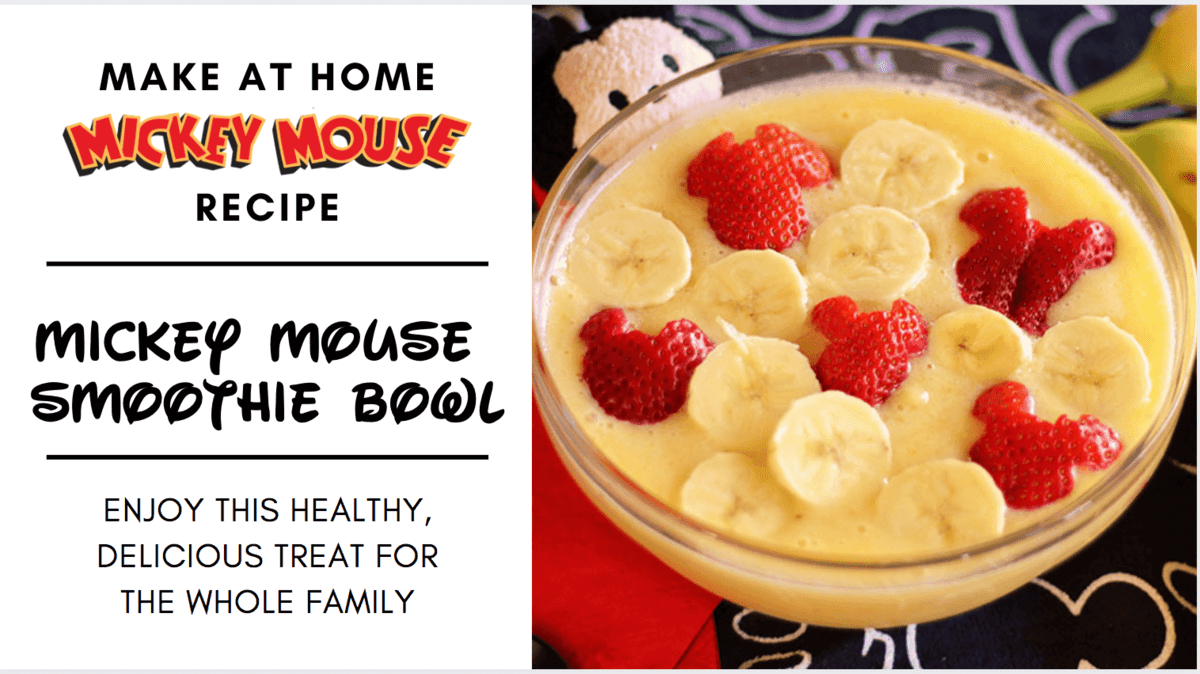 Start Your Day Right With a Mickey Smoothie Bowl!