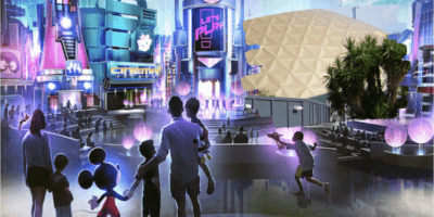 EPCOT Photos: Play! Pavilion Exterior Nears Completion, Innoventions ...