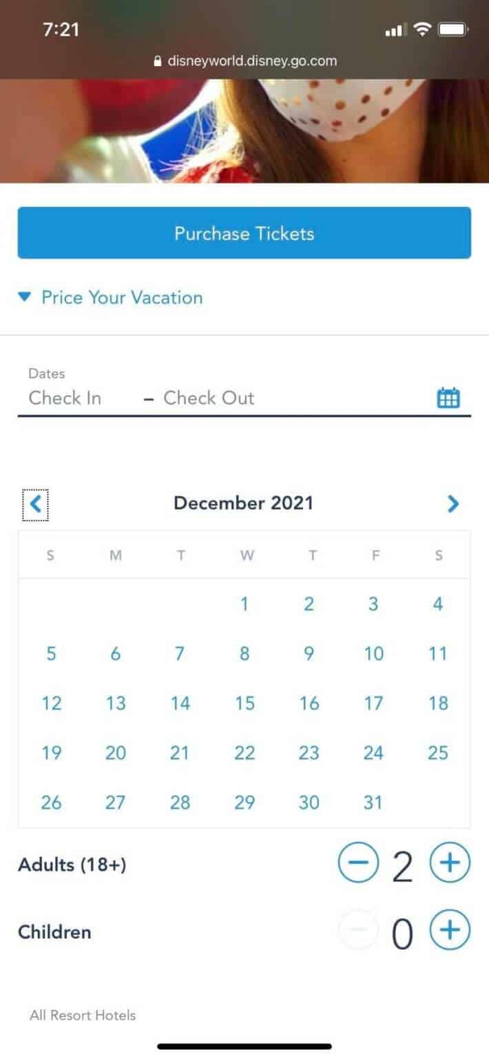 Walt Disney World Reservations Now Available Through End of 2021