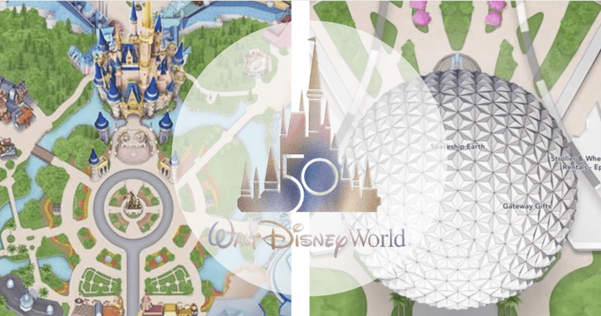WDW Adds Big Updates to Maps Ahead of 50th Anniversary