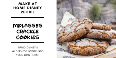 Disney Recipe: Molasses Crackle Cookies from Disney's Wilderness Lodge