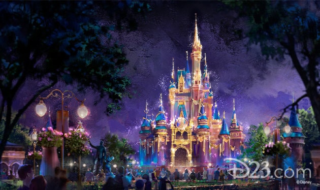 Projections Spotted On Cinderella Castle Ahead of 50th Anniversary