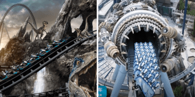Universal's VelociCoaster vs. Decepticoaster