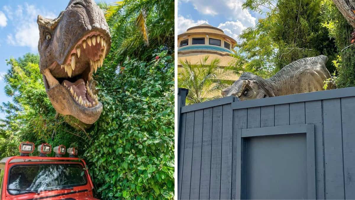 Universal Installs Giant 'Jurassic Park' Dinosaur Photo Op