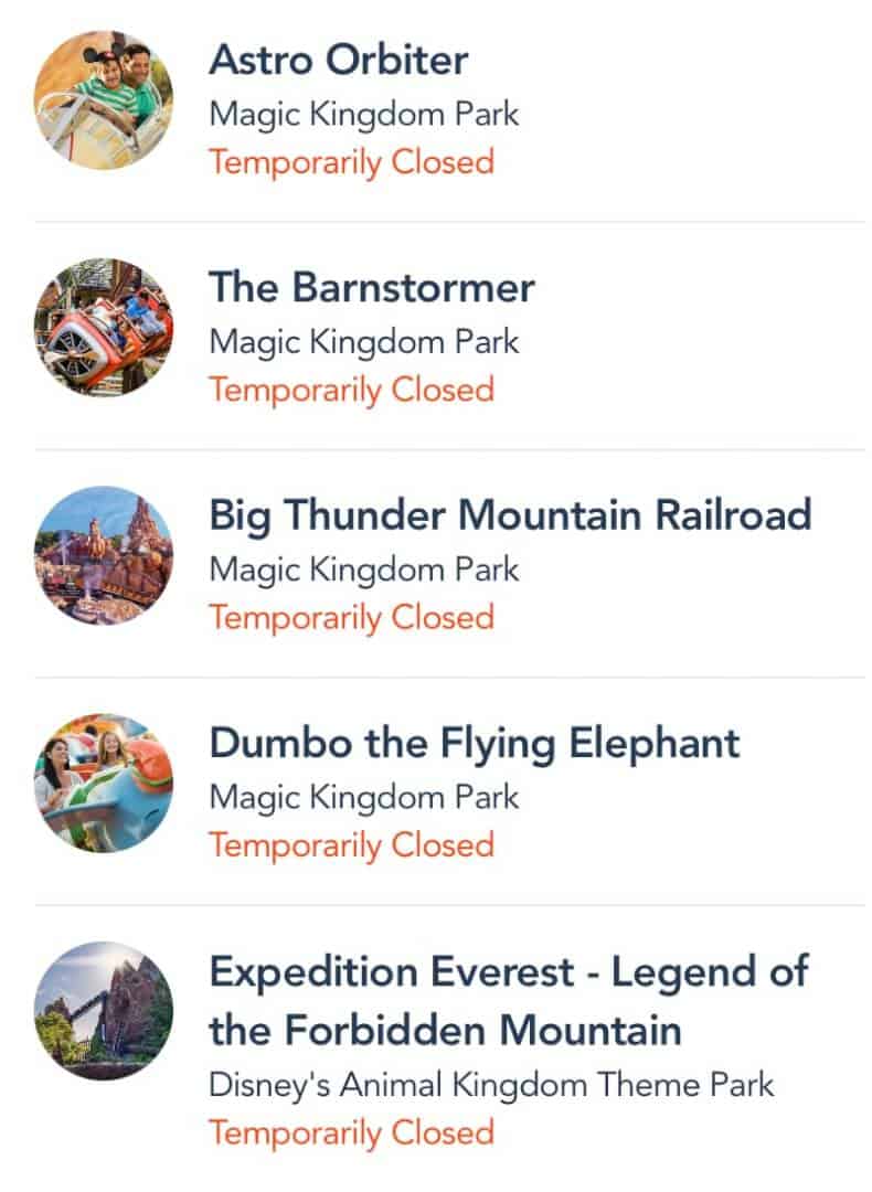 Over 20 Disney World Attractions Temporarily Closed by Afternoon Storm