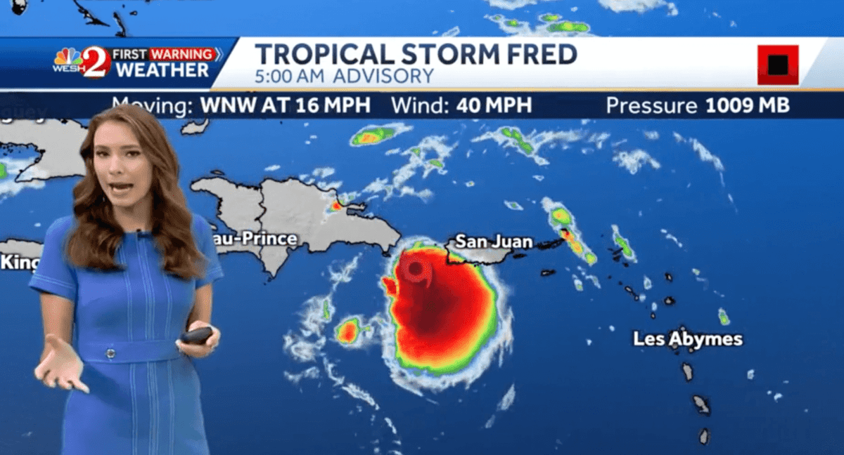 Tropical Storm Fred Officially Forms, Continues Towards Florida
