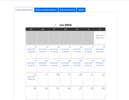 Universal Reducing Park Hours Beginning in 2022