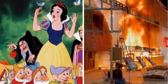 Huge Fire Engulfs Set of Disney's Live-Action 'Snow White' Remake