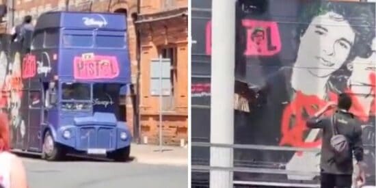 "Disney+ Bus" Crashes In Viral Video