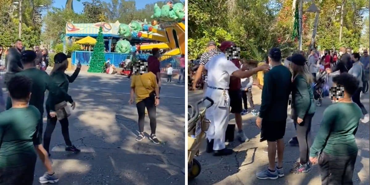 Heated Fight at Walt Disney World Caught on Camera