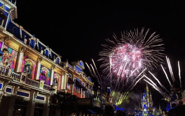 Crowds Swarm Disney's Magic Kingdom For Spot During Night Time Show