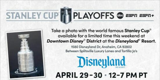The Stanley Cup Is Back at Disneyland for the NHL Playoffs