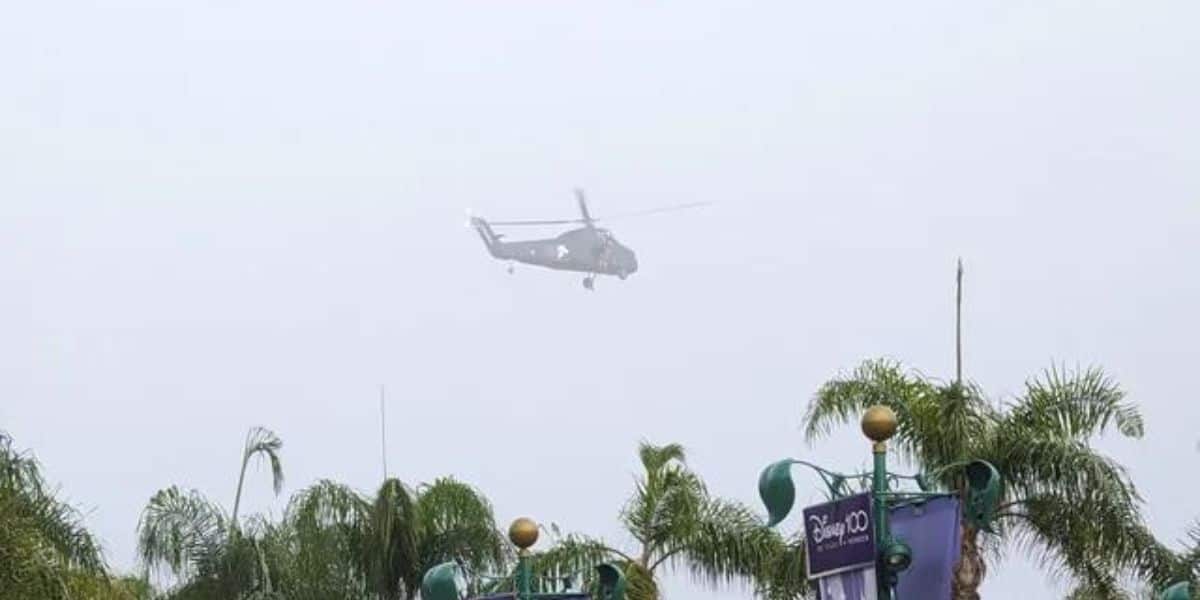 Emergency Airlift Takes Place at Disneyland Park
