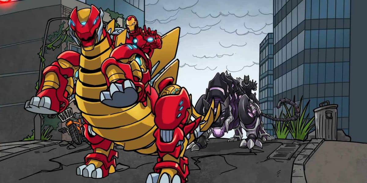 The Avengers Assemble Robot Dinosaurs in New Marvel Project