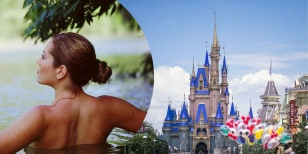 Topless Woman Caught On Film Swimming Inside Disney World Hotel 7613