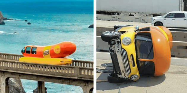 Iconic Wienermobile Vehicle Involved in Rollover Crash in Chicago